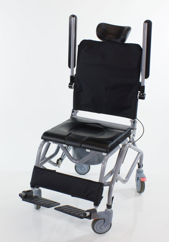Professional Tilt-In-Space Reclining Shower/Commode Chair - Padded ...