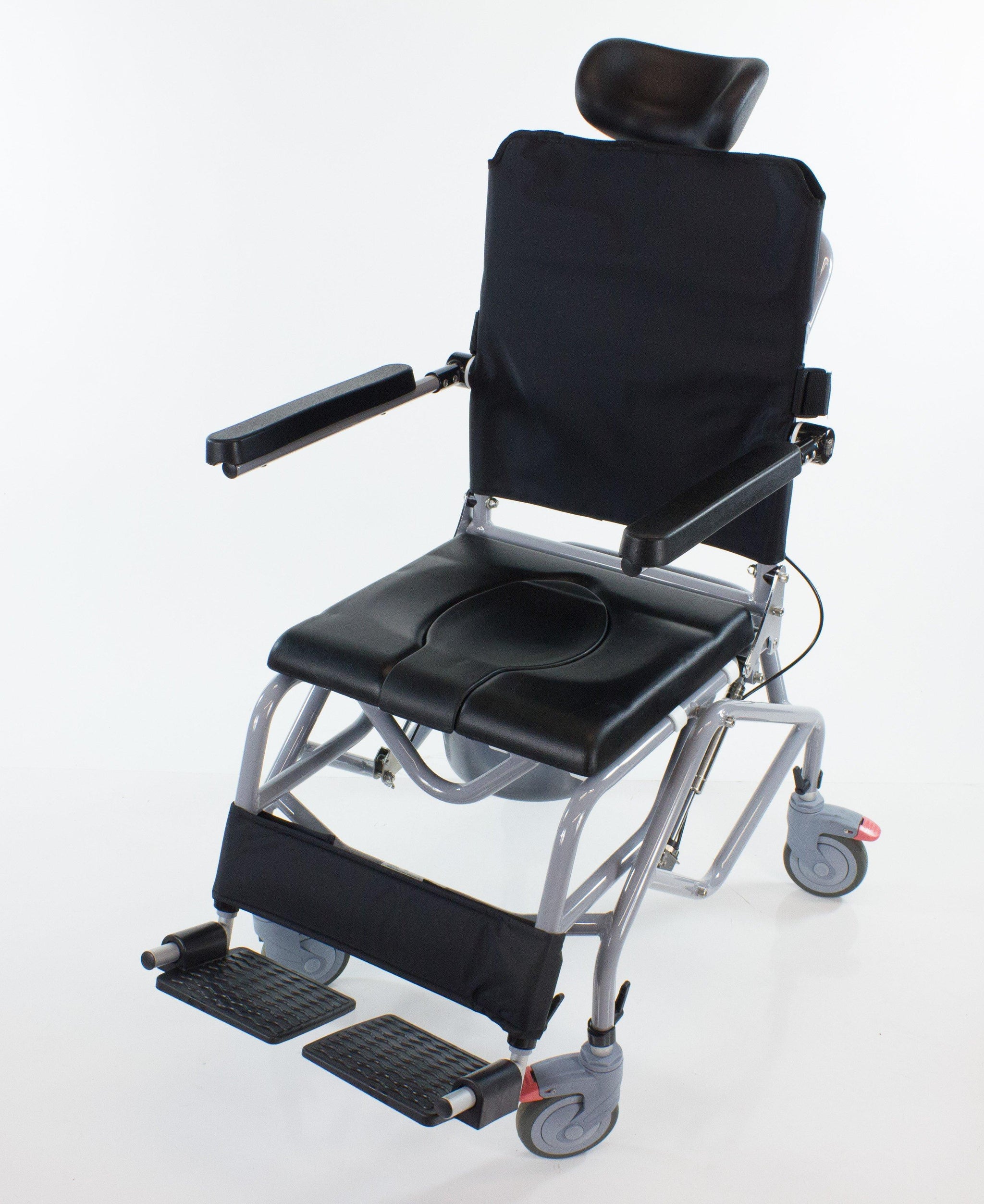 Professional Tilt-In-Space Reclining Shower/Commode Chair - Padded ...