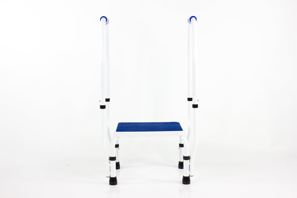 AdjustaStep DoubleSafe Deluxe Step Stool with Dual Handrail - Weight C ...