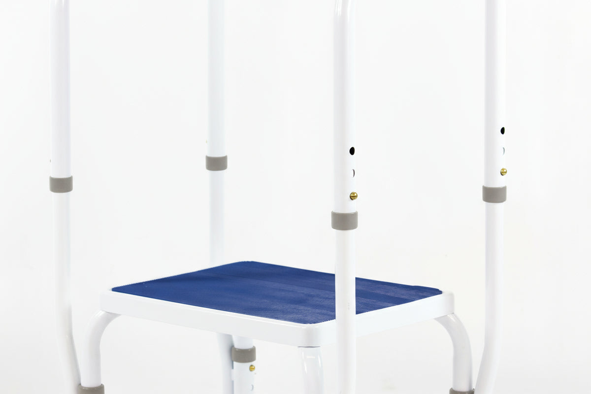 AdjustaStep DoubleSafe Deluxe Step Stool with Dual Handrail - Weight C ...